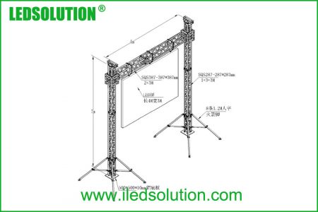 LED Display Truss Frame | LEDSOLUTION | Custom LED Display & Creative ...