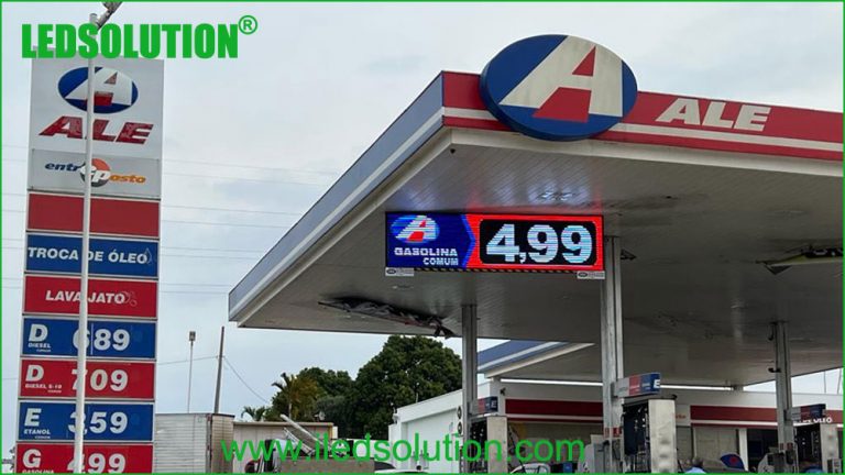 Gas Station LED Display Project Case in South America | LEDSOLUTION ...