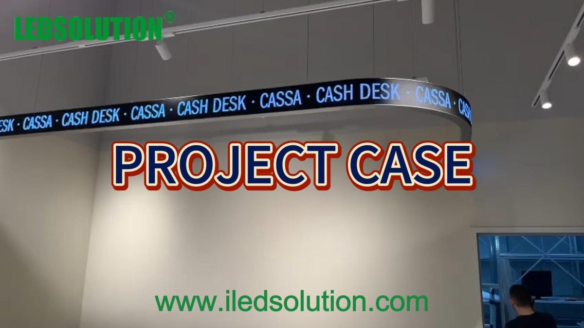 LEDSOLUTION Delivers Custom P3 Flexible Indoor LED Strip Ribbon Display ...