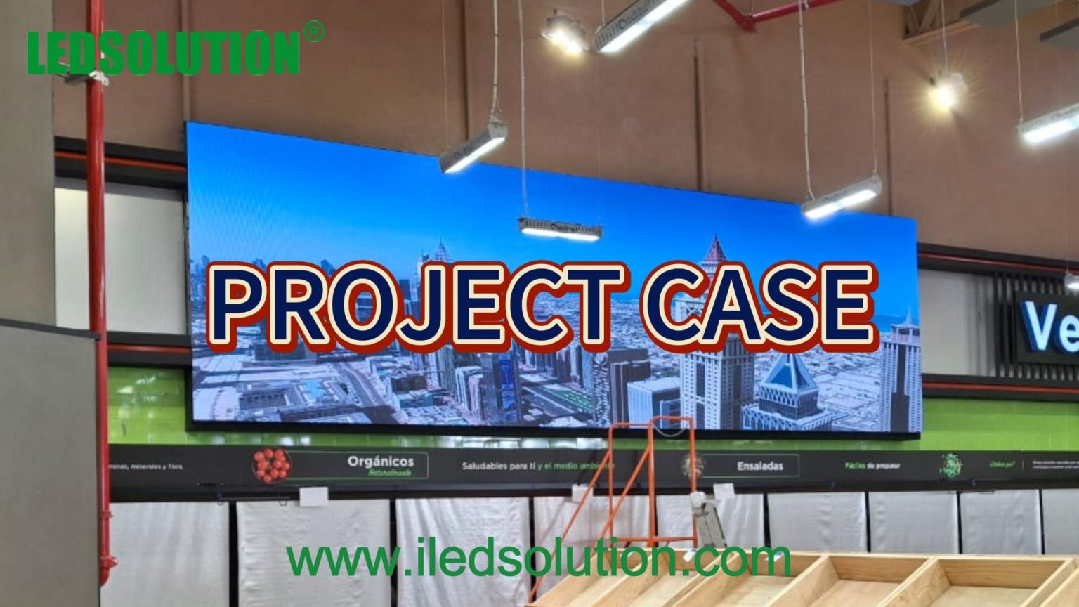 Wall-Mounted Front Service LED Display Project Case | LEDSOLUTION: LED ...