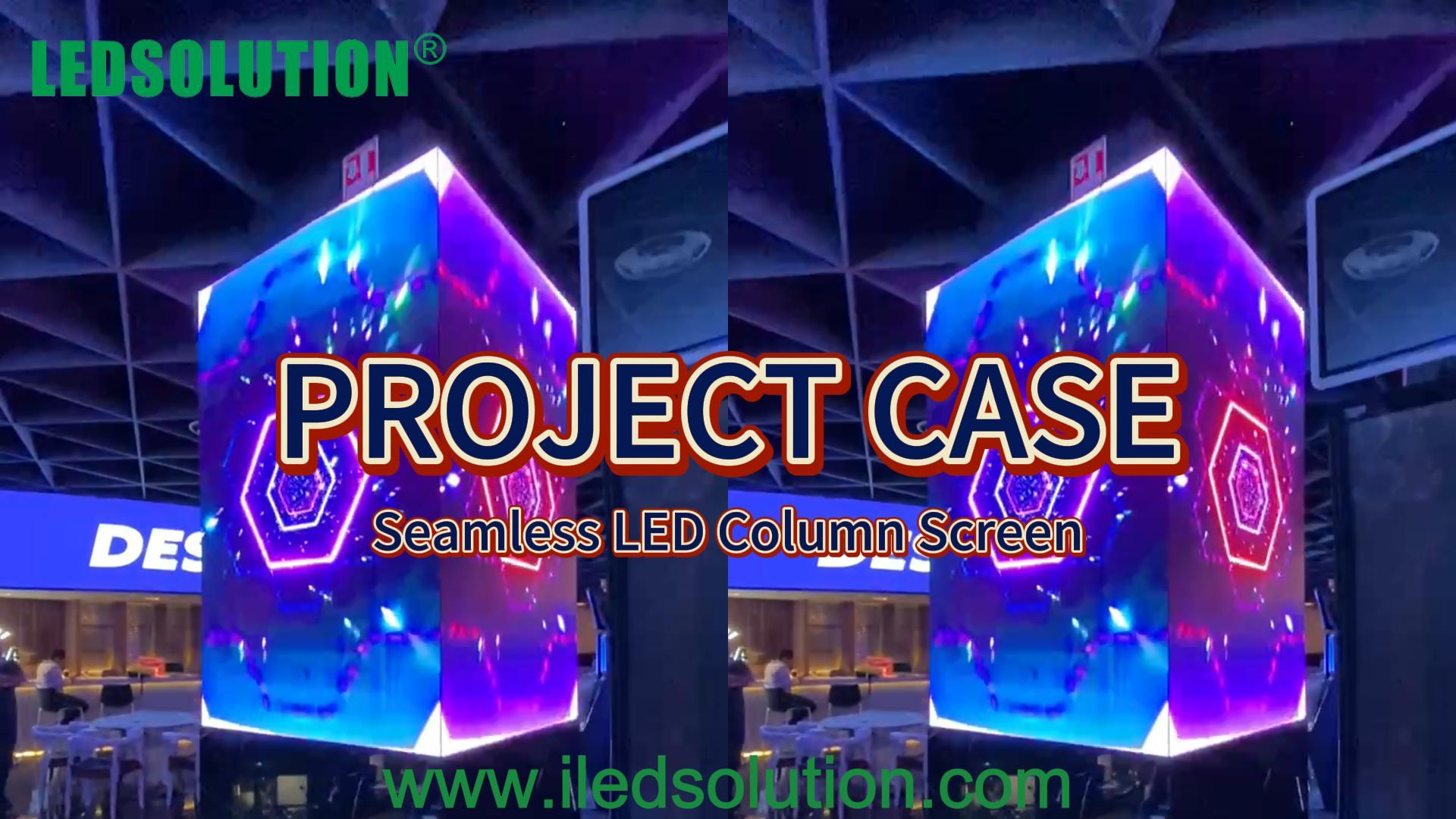 Seamless Led Column Screen A Versatile Solution For Existing Columns