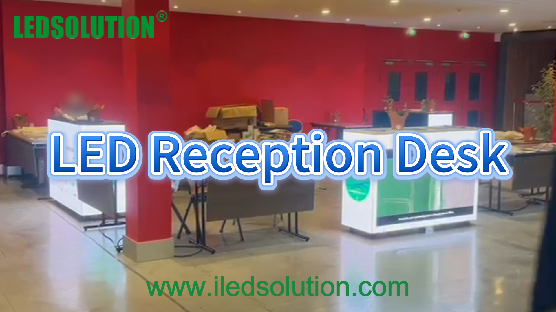 LED Reception Desk – The Perfect LED Display Counter for Exhibitions ...