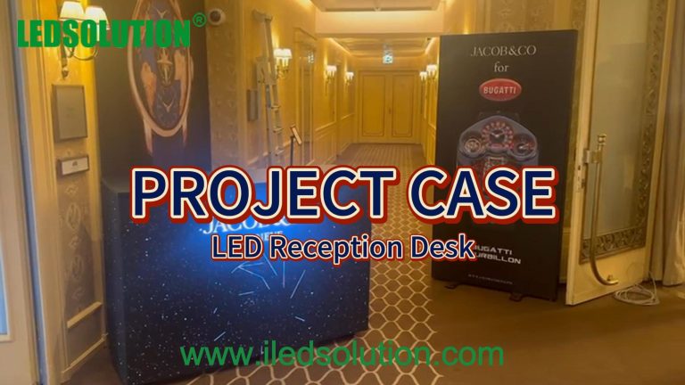 LED Reception Desk Project – A Modern Digital Welcome Experience ...