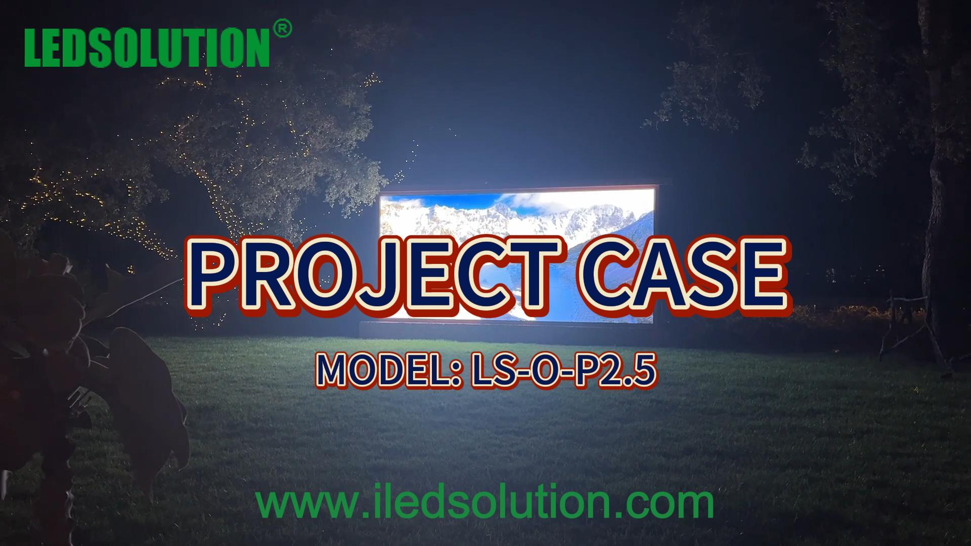 Retractable Outdoor LED Display Installed at Villa Front Lawn | LS-O-P2 ...